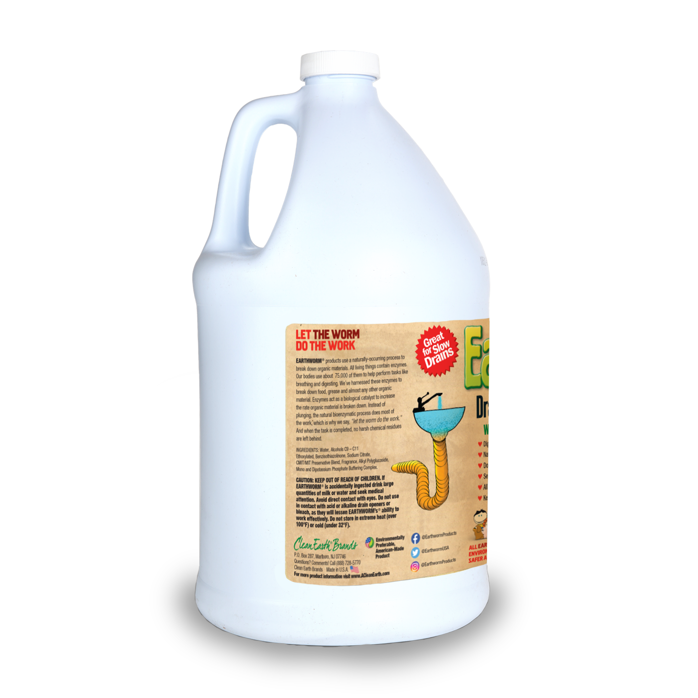 Earthworm Safer Cleaning Products | Earthworm Drain Cleaner