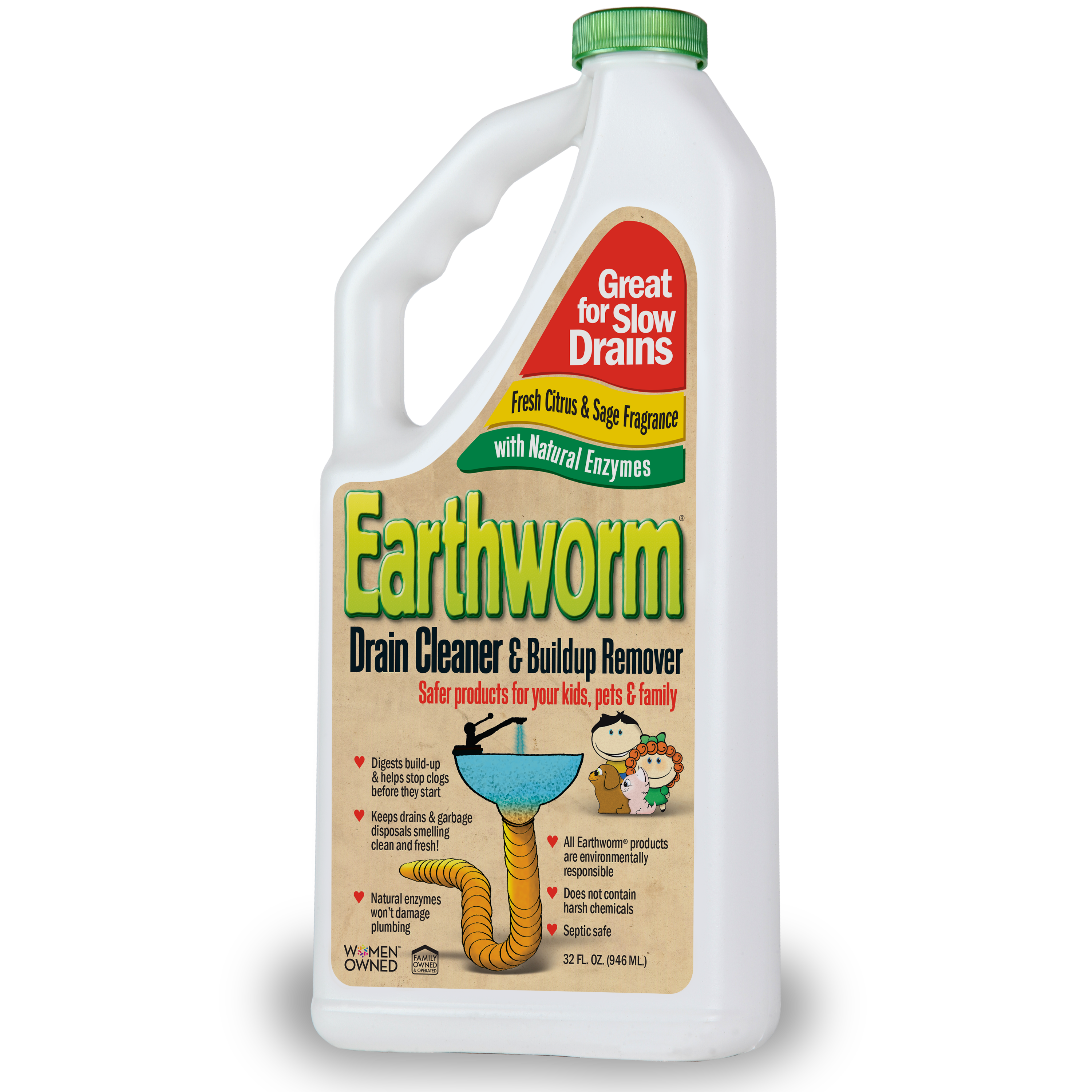 Earthworm Safer Cleaning Products | Earthworm Drain Cleaner